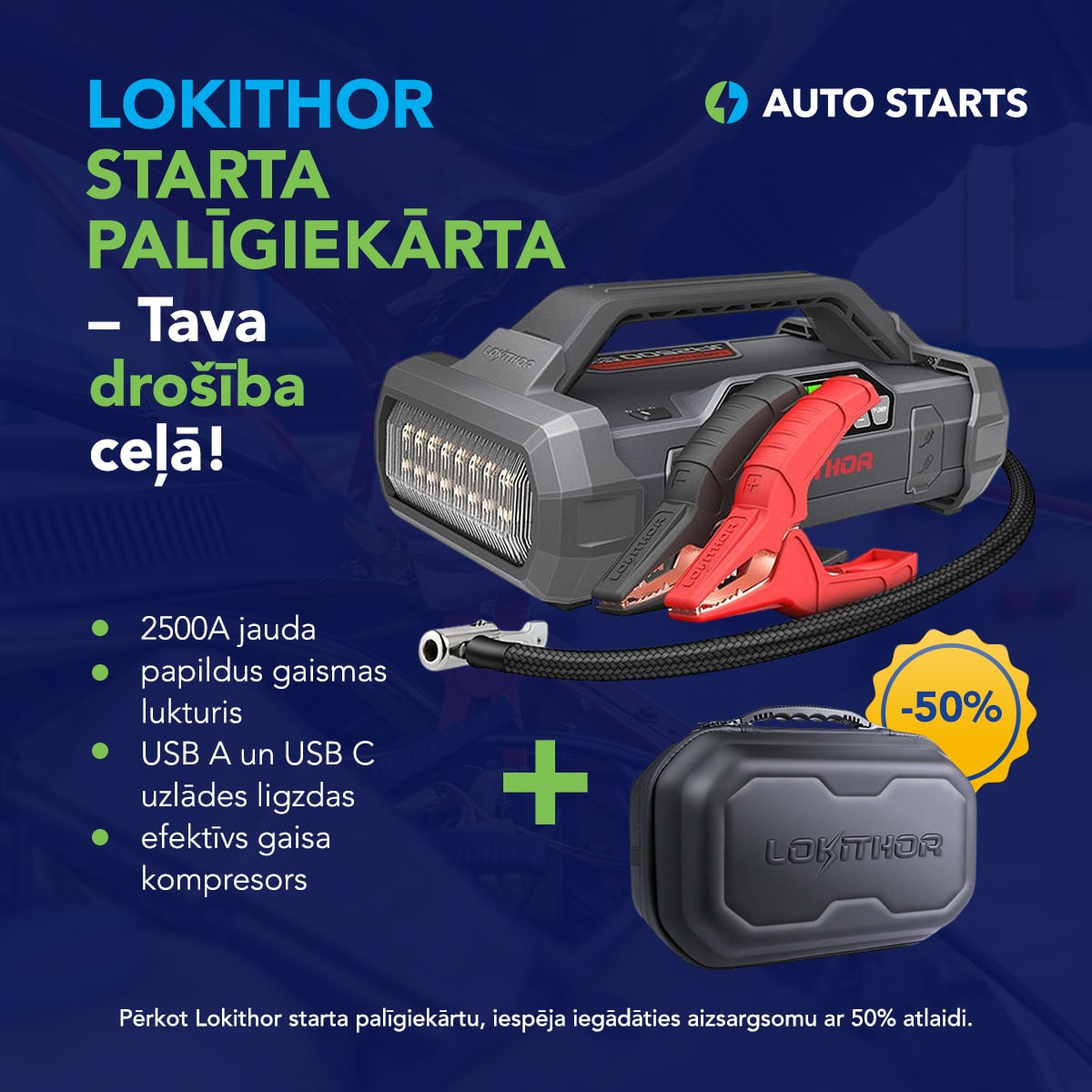 Autostarts- Lokithor akumulatora starta palīgiekārtu pārdevējs